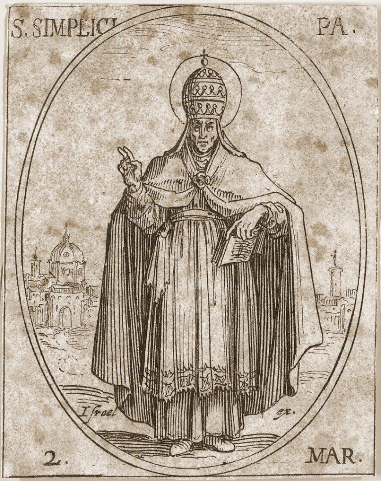 SÃO SIMPLÍCIO, PAPA E CONFESSOR – Agência Boa Imprensa – ABIM